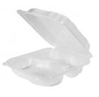 9"x9"x3.5" 1-Compartment Economy Dual Tab Foam Container | Dacotah Paper