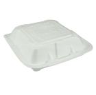 9"x9"x3.5" 1-Compartment Economy Dual Tab Foam Container | Dacotah Paper